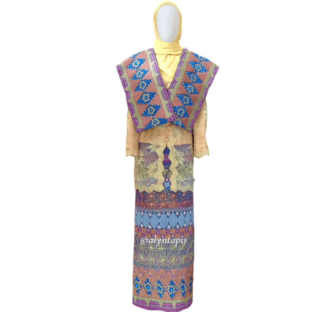 Kain Tapis cantik Permata Biru Wanita - Kerajinan Tapis Lampung